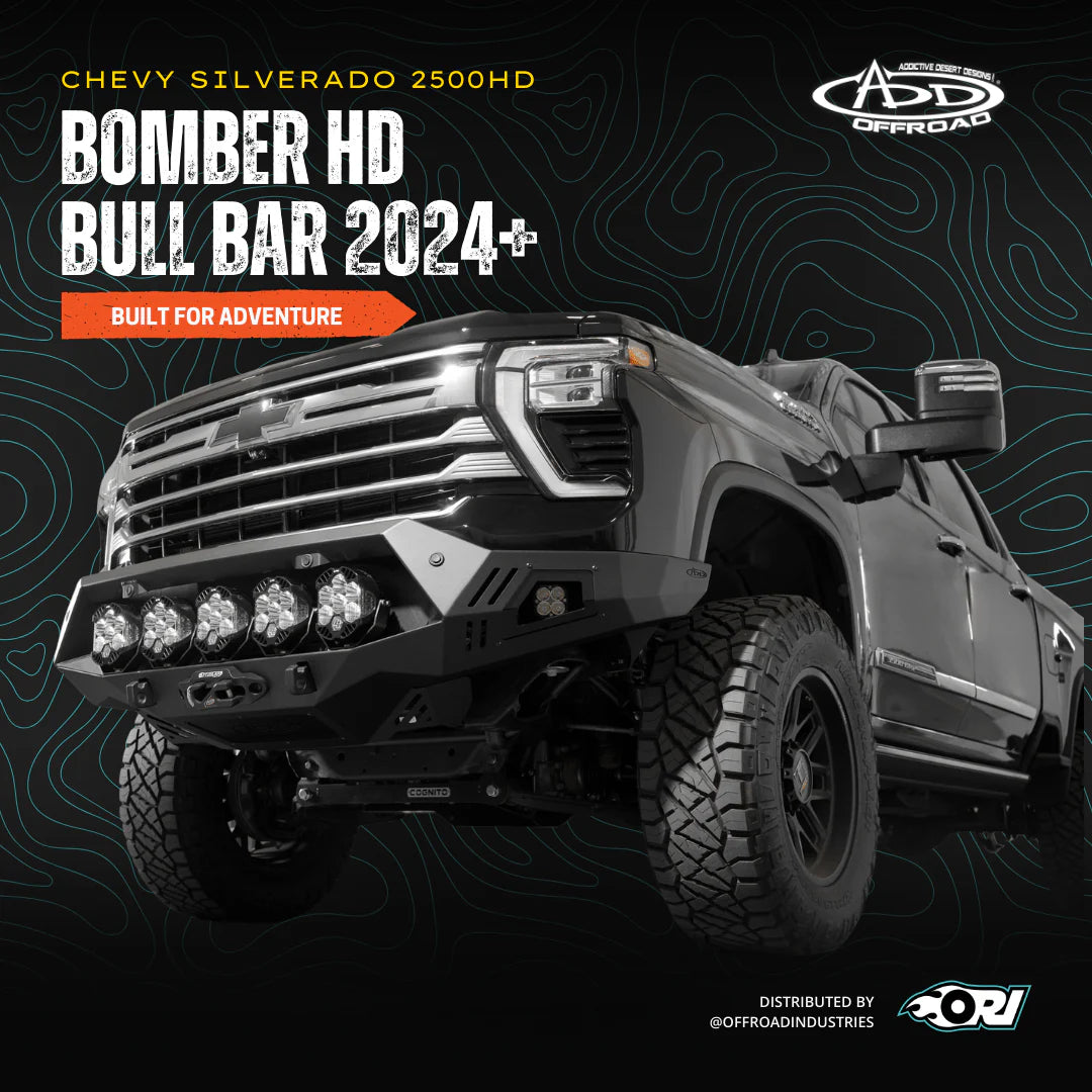 ADD Offroad - 2024 Chevy Silverado 2500/3500 Bomber HD Front Bar ...