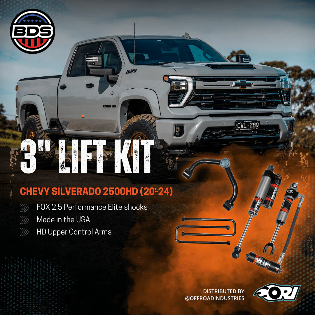 BDS 3 Inch Lift Kit | FOX Performance Elite | Chevy Silverado 2500HD ...